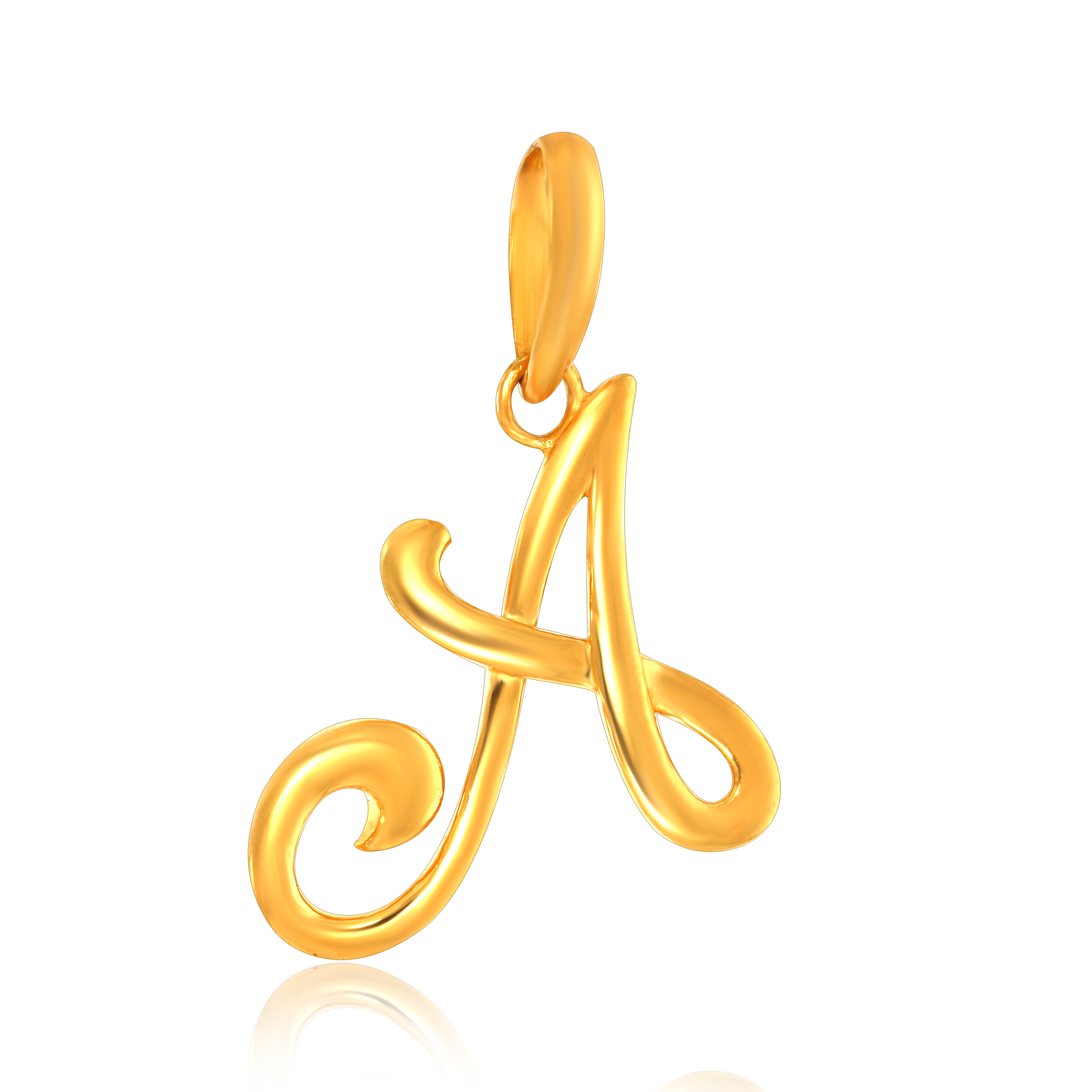 The Beginner A Alphabet Gold Pendant The Beginner A Alphabet Gold Pendant